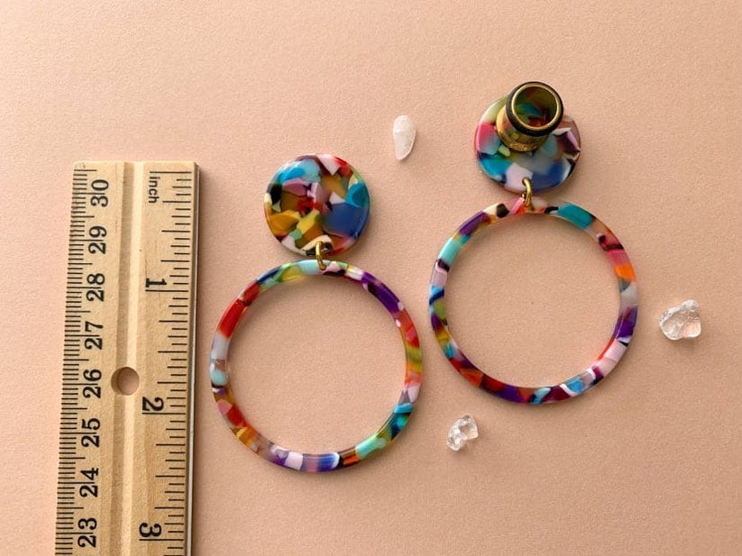 Fruity Colored Rainbow Hoops | The Frilly Feline